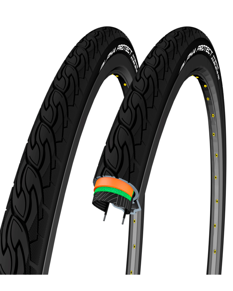 24" x 1" (25-540) VN Master Alpha Protect tyre with puncture protection ...